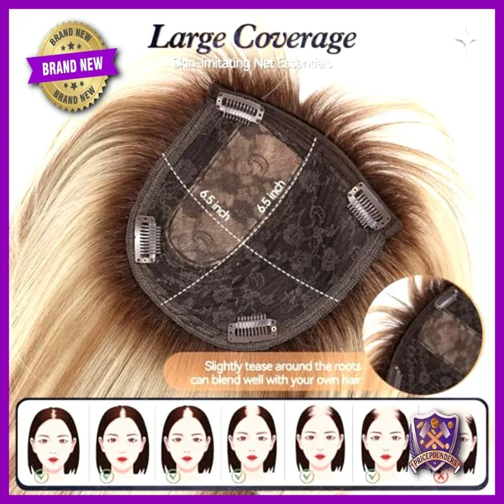 Accessories | Real Human Hair Topper Short Bob With Bangs Side Part ...